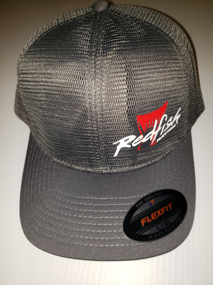 Redfish Nation Logo Cap - Flexfit Grey