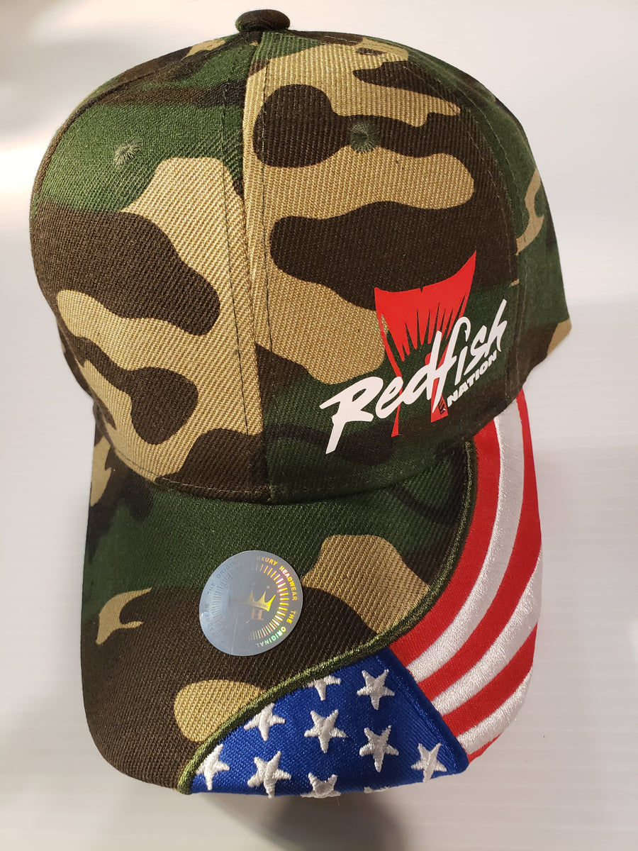 Redfish Nation Cap, OG green Camo